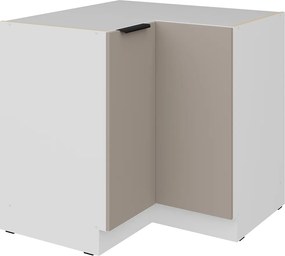Kuchyňská linka ARIA lb | 270x230 cm | ANTI FINGERPRINT povrch | UNI dvířka | bílá/béžová