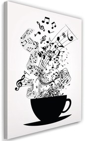 Gario Obraz na plátně Noty ze šálku - Cornel Vlad Rozměry: 40 x 60 cm