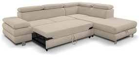 Sedací souprava CONTI NEW | 276x226 cm | PRAVÁ | rozkládací + úložný prostor | VÝBĚR TKANIN