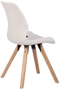 Jídelní židle Carnforth - 2 ks - umělá kůže | bílé