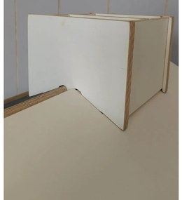 Myminihome Kreslící domečkový stolek s tabulí a regálem Zvolte barvu: Bílá