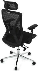 Ergonomická kancelářská židle NILS - černá síťovina
