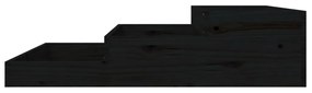 Truhlík černý 107 x 107 x 27 cm masivní borové dřevo,  823917