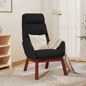 Relaxační křeslo černé textil 341165