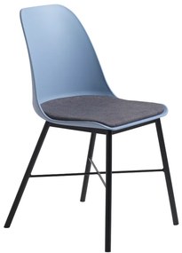 OnaDnes -20% Modrá plastová jídelní židle Unique Furniture Whistler