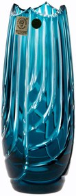 Váza Linum, barva azurová, výška 180 mm