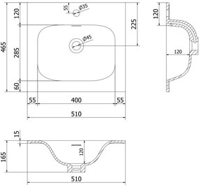 Mexen Orio, koupelnová skříňka 50 cm s umyvadlem Vela, 1 zásuvka, bílá lesklá, 91A10-05023-1-BF00-W23M00