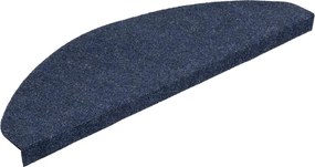 Samolepicí nášlapy na schody 15 ks 65x22,5x3,5 cm modré 136399