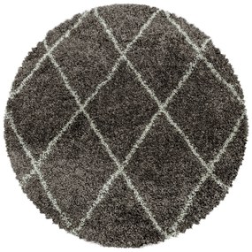 Ayyildiz Kusový koberec ALVOR 3401, kulatý, Taupe Rozměr koberce: 200 cm KRUH