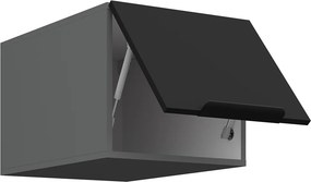 ARIA ab | horní skříňka 40 NAGU-36 1F výklopná | 40 cm | HLUBOKÁ | ANTI FINGERPRINT povrch | antracit/černá