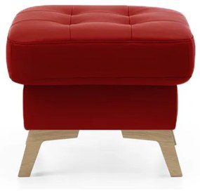 Gala Fiord - čalouněný taburet 56x56x45cm - červená