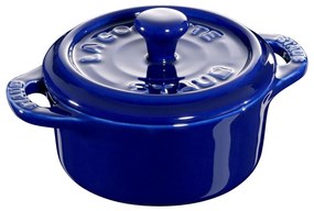 Staub Cocotte Mini hrnec kulatý 0,2 l keramika modrá, 40510-786