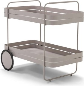 Kovový servírovací stolek na kolečkách 74x42 cm Gin &amp; Trolley – Spinder Design