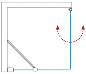 Roth Čtvercový nebo obdélníkový sprchový kout TCO1+TB Varianta: šířka dveří: 120 cm, šířka pevné stěny: 90 cm, orientace: Uni - (TCO1/1200_TB/900_st_tr), Barva profilů a typ výplně: profily: stříbrná (elox), výplň: transparent