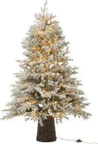 Vánoční zasněžený stromek s 600 LED světýlky na podstavci Snowy – 110*110*150 cm