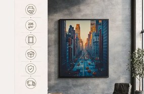 Městská tepna - obraz - Pulz velkoměsta při západu slunce 16 - 40 x 50 cm - 499 Kč