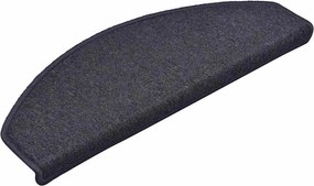 Schodové rohože 30 ks 65 x 24 x 4 cm tmavě šedé a modré, půlkulaté, velké 3365759