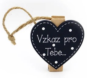 Domov&Mazlíci Dřevěná cedulka s kolíčkem Vzkaz pro Tebe
