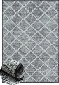 My Flair, AKCE: 80x150 cm Kusový koberec Ether grau – na ven i na doma, šedá, chodba / předsíň