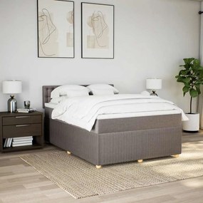 Box spring postel s matrací taupe 140x200 cm textil 3289797