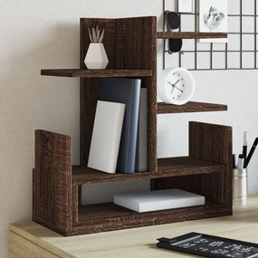 Stolní Organizér 49 X 20 X 52,5 Cm Kompozitní Dřevo - Kouřový dub