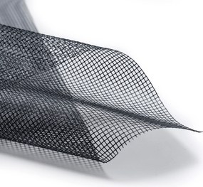 Dekodum Síťka na okno 140 cm x 160 cm, barva síťe: černá, pevná, sklolaminát, jemná síťka