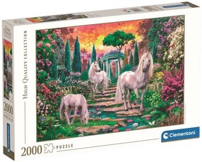 Clementoni - Puzzle 2000 Klasičtí zahradní jednorožci