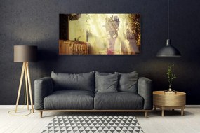 akrylový obraz Žena Dříví Člověk 120x60 cm