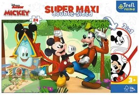 Trefl Primo - Puzzle - Oboustranné puzzle Mickeyho klubík SUPER MAXI /