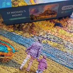 GIBSONS Puzzle Hora svatého Michaela / 1000 dílků / 68 x 49 cm