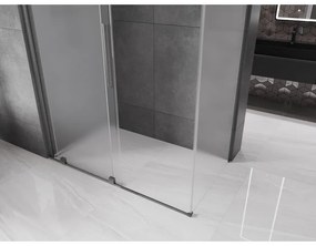 Mexen Velar, sprchový kout s posuvnými dveřmi 130 x 70 cm, 8mm sklo námraza, grafit broušený, 871-130-070-31-66