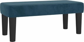 Box spring postel s matrací tmavě modrá 100x200 cm samet 3138071