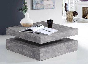 Nejlevnější nábytek Konferenční stolek ANAKIN, světle šedý beton, 5 let záruka