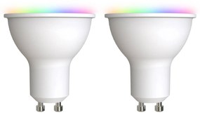 LUUMR Smart LED GU10 plast 4,7W RGBW CCT Tuya opál sada 2 ks