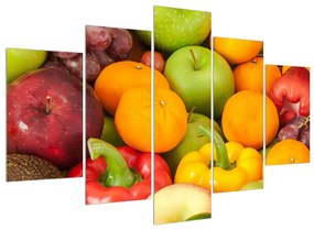 Obraz ovoce a zeleniny (150x105 cm)