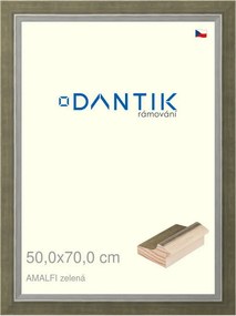 DANTIK rámeček 50x70 | AMALFI zelená (Plexi Čiré)