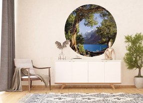 Samolepící vliesová fototapeta na zed' Výhled na Horské Pásmo | 140 x 140 cm | DCR3314