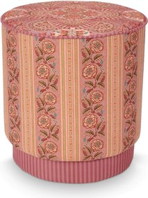 Pip Studio Puf Rosa Rani - růžový (Designový taburet)