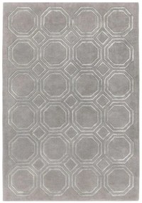 Kusový koberec Asiatic Nexus Octagon Silver - šedý
