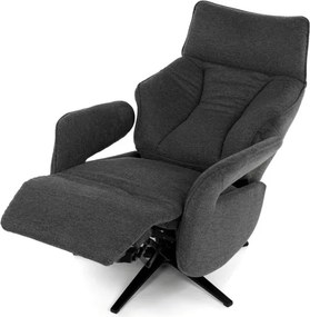 Polohovací křeslo šedé, elektrické TV-B3973 GREY2