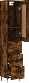Skříň highboard kouřový dub 34,5 x 34 x 180 cm kompozitní dřevo 3200214