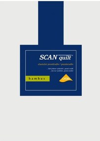 SCANquilt napínací prostěradlo BAMBUS LYCRA světle šedá výška matrace do 30 cm 200 x 220 cm