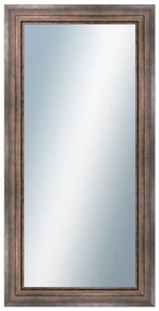 DANTIK - Zarámované zrcadlo - rozměr s rámem cca 50x100 cm z lišty TRITON široký měď antik (2951)