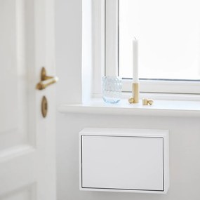 Bílý nástěnný odpadkový koš z recyklovaného plastu Mini Box – ReCollector