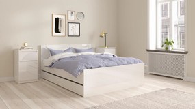 FALCO Noční stolek Simplicity 221 bílý lesk