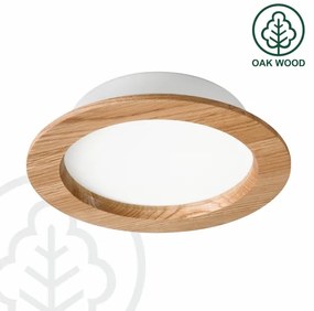 LED Podhledové svítidlo WOODY SPOT LED/16,5W/230V 4000K dub pr. 18,5 cm