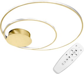 Toolight - LED stropní svítidlo + dálkové ovládání APP803-C, zlatá, OSW-09752