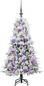 Umělý Skládací Vánoční Strom s stojanem Bílá 120 cm PE a PVC 3397464