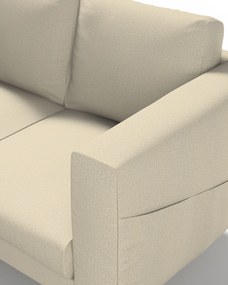 Potah na pohovku IKEA Norsborg 2-místná barva béžová látka pletený vzor