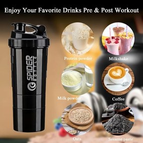 Flamenco Mystique Twist Off sportovní šejkr 500ML s sítkem na proteinové nápoje BD55CZ